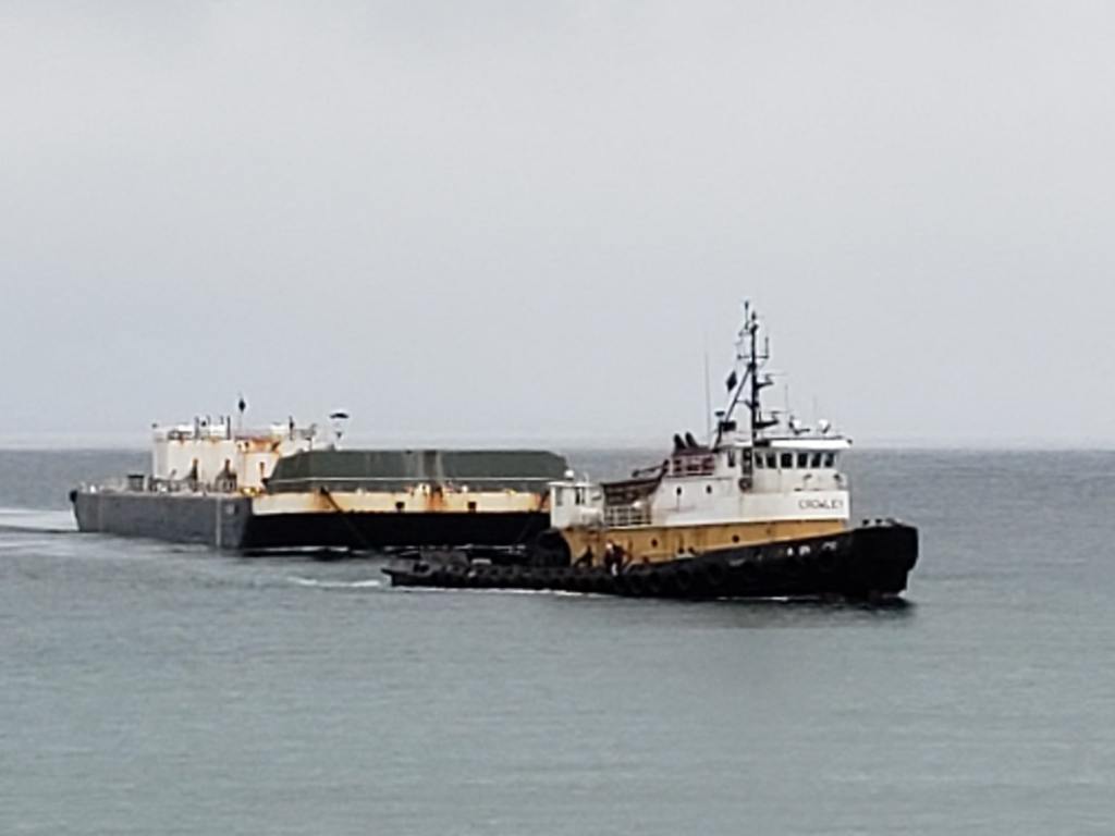 Crowley braves dock-eating seas and late-season storms to fuel Arctic ...