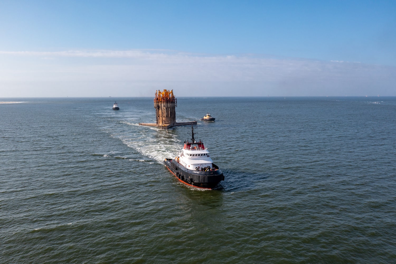 Crowley Assets Crucial in Historic Removal of Morpeth TLP for Recycling