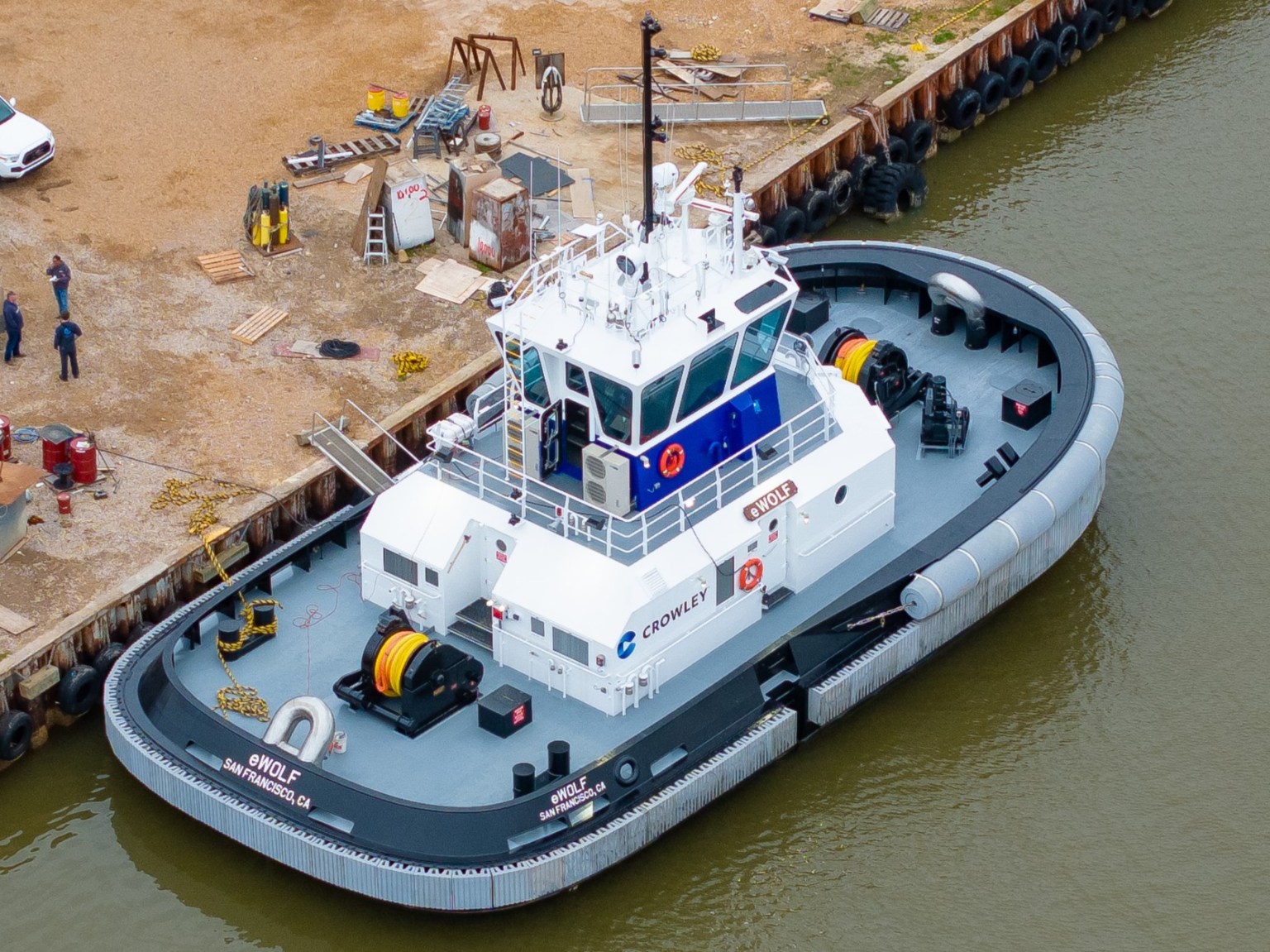 Crowley Accepts Delivery of eWolf, the First Fully Electric Tugboat in ...