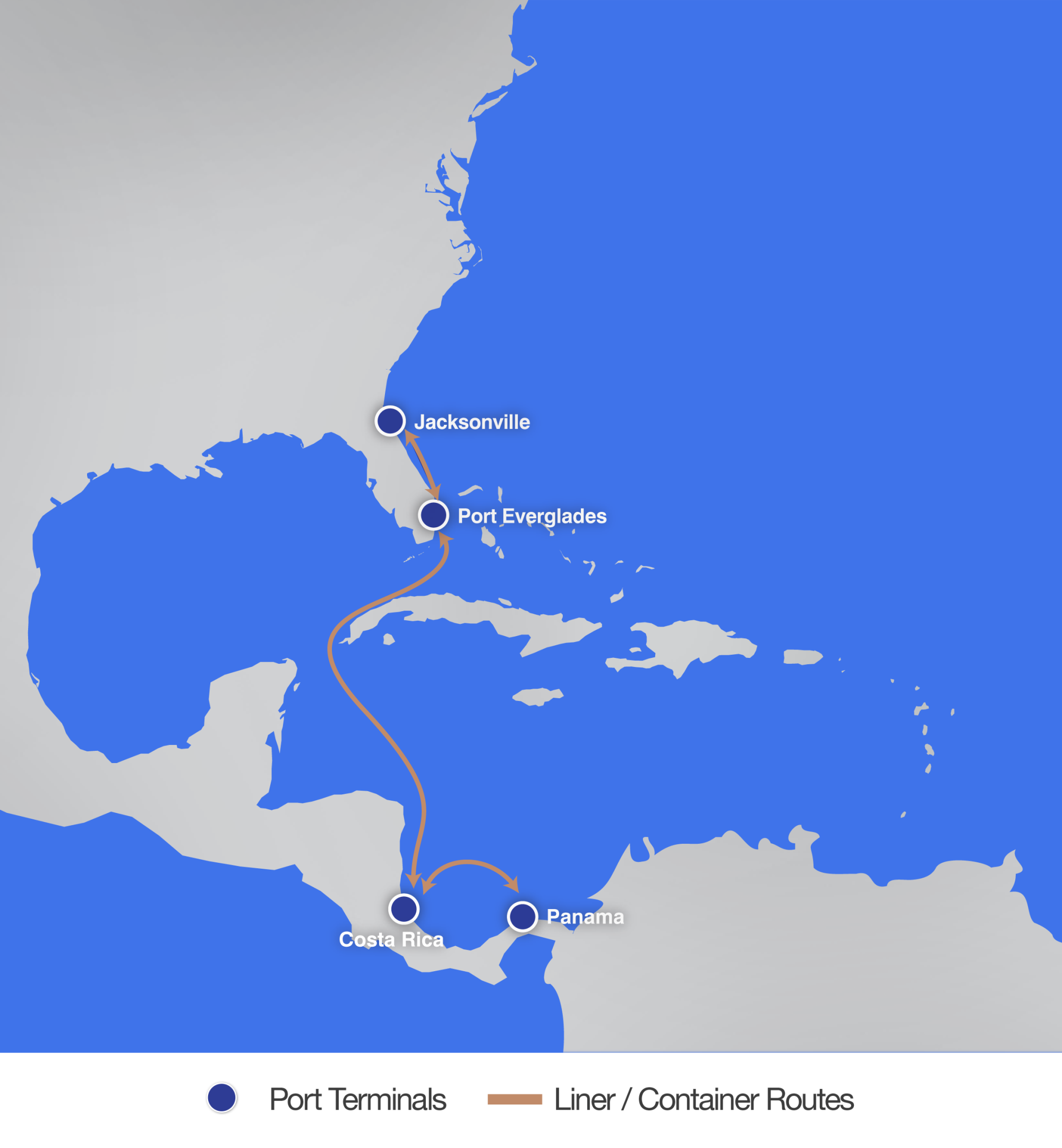Route Maps - VOCC Service | Crowley